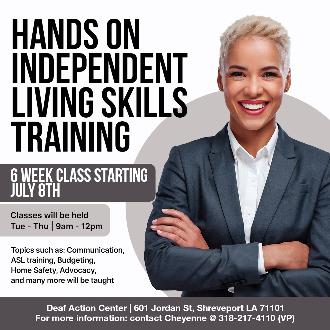 Hands on Independent Living Skills Training | Deaf Action Center