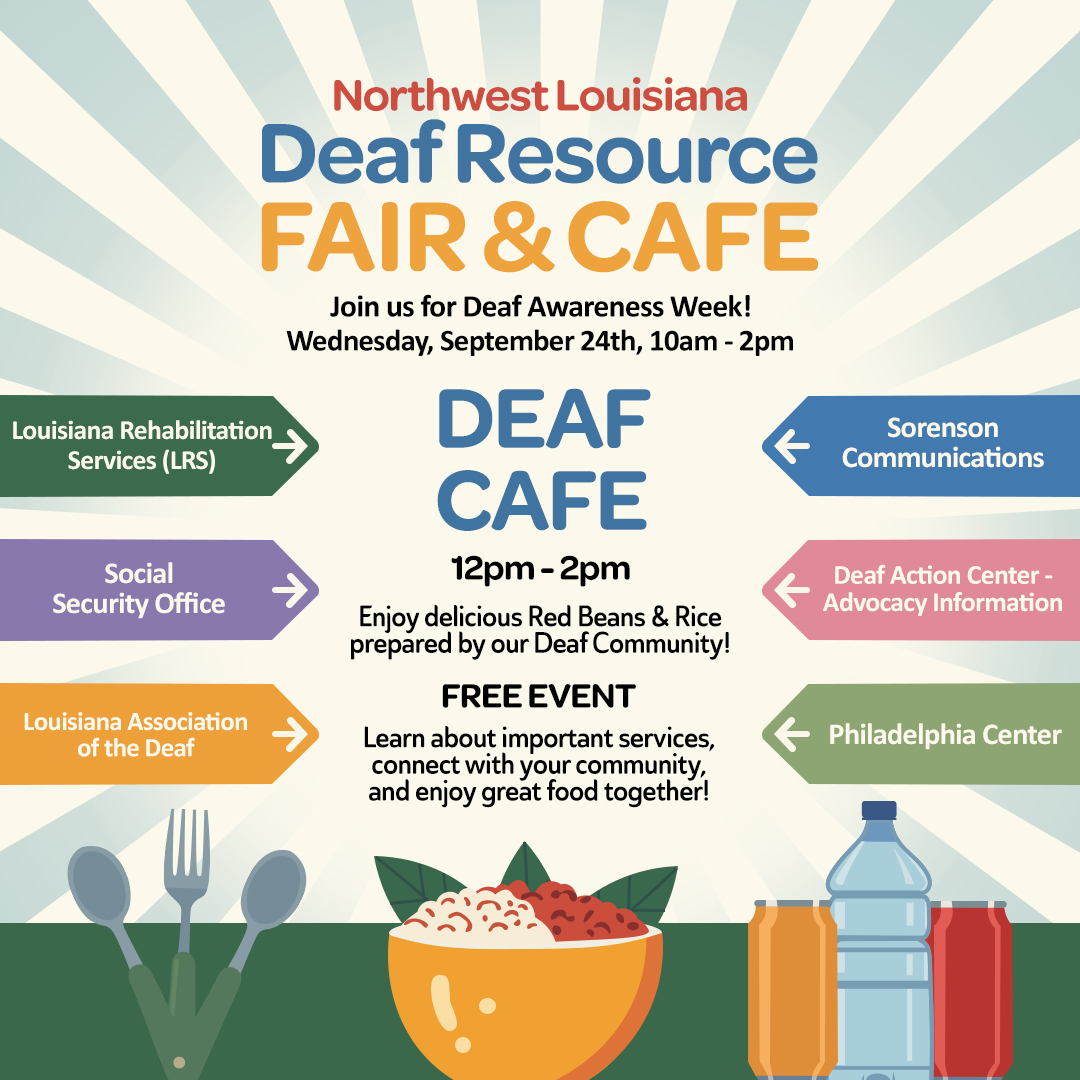 Northwest Louisiana Deaf Resource Fair & Cafe | Deaf Action Center